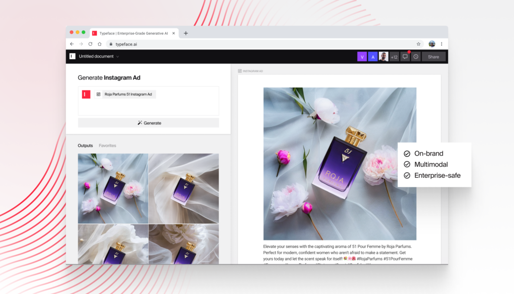 Typeface Unlocks GenAI for Personalized Enterprise Content Creation